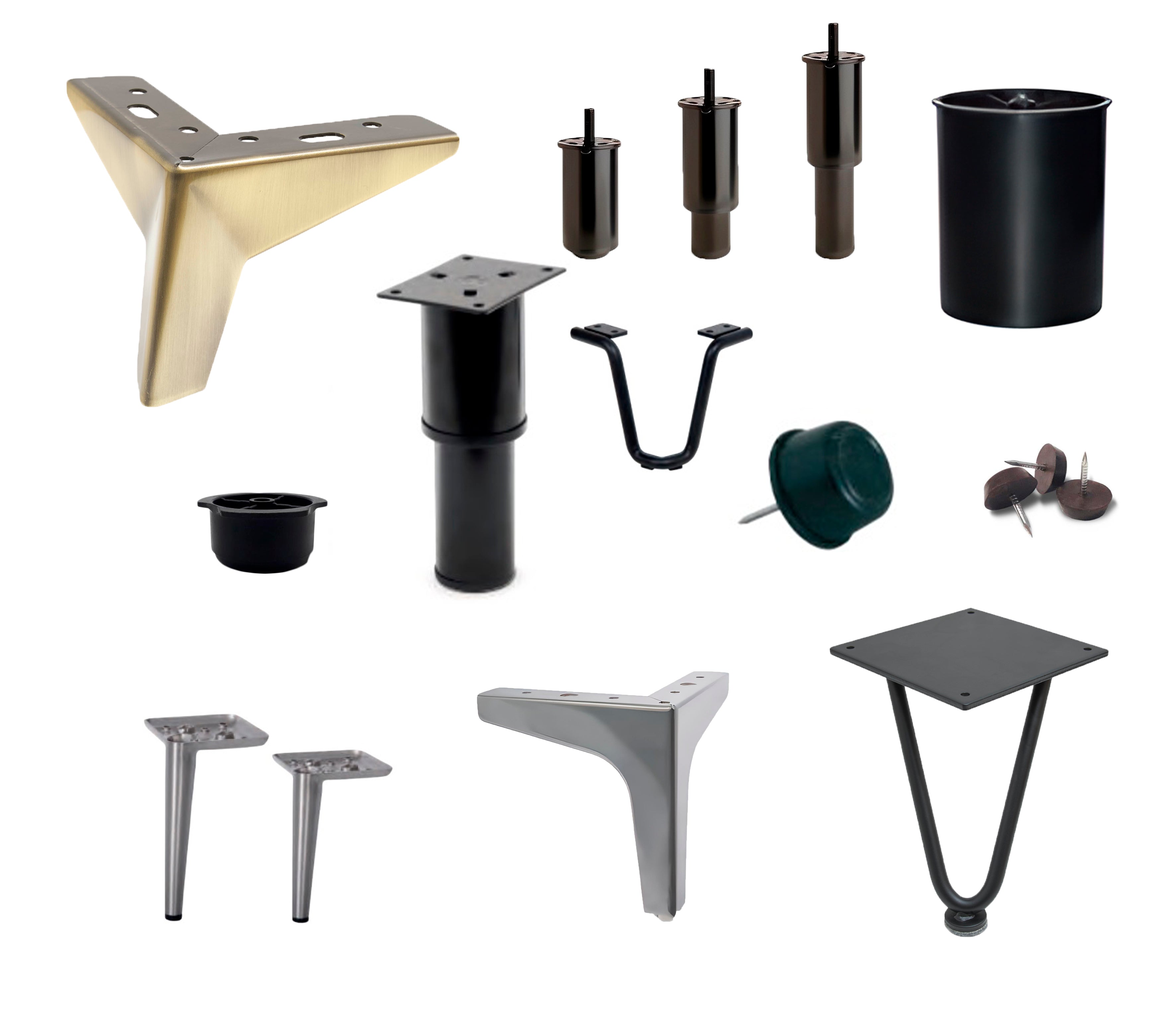 Patas de Metal y Plástico para Sofás y Muebles - Estilo y Durabilidad ...